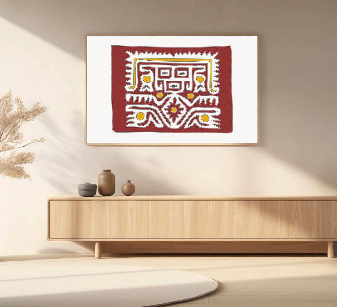 Ilustración Popular de México, Póster Folclórico Azteca para Imprimir ...