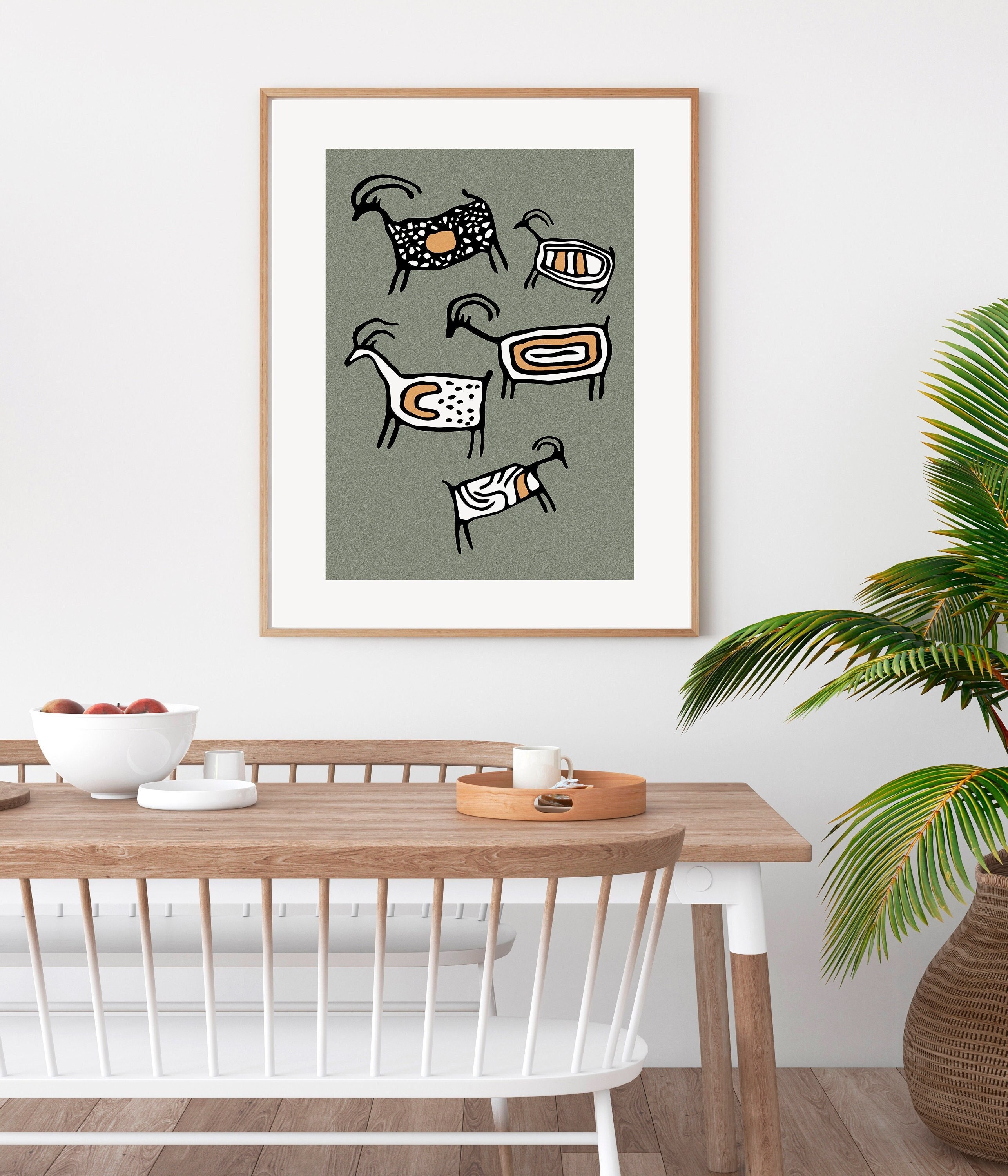Goats Nursery Print: Native American Cave Art (digital Download) - Etsy
