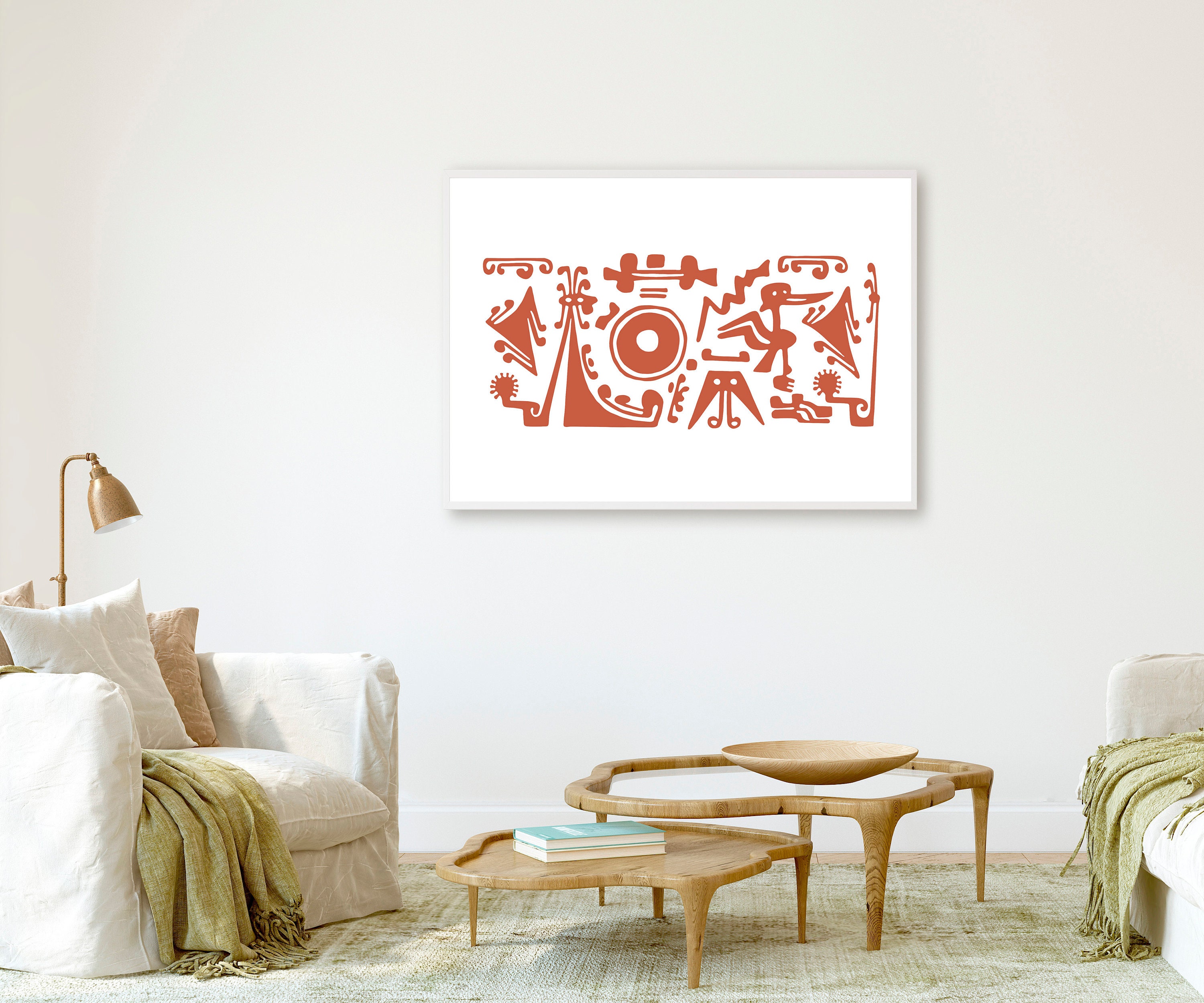 Abstract Ethnic Poster A2 Ecuador Wall Art Modern Tribal - Etsy