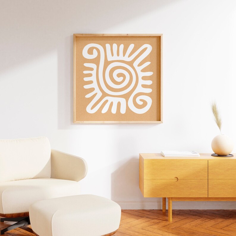 Póster Azteca Descarga digital, Lámina decorativa México Sol Tribal ...