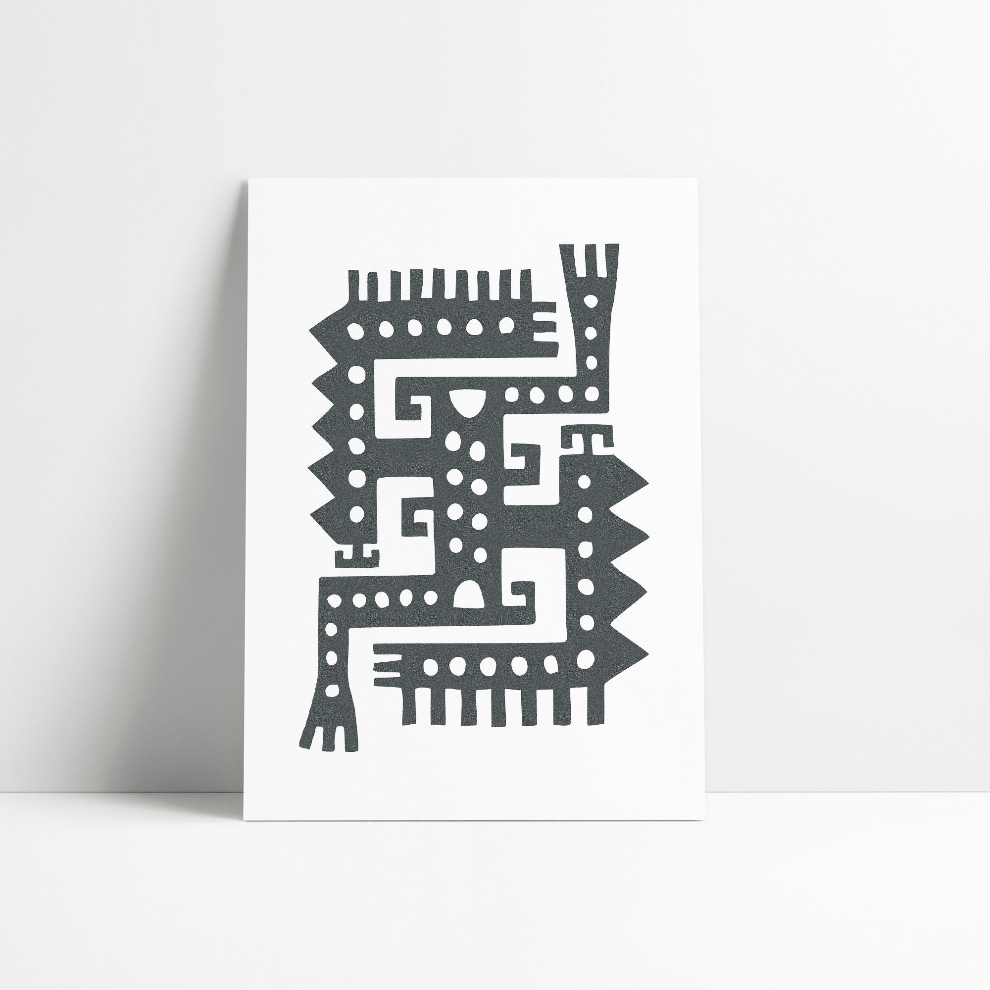 Ancient Peruvian Wall Art A0, Organic Shapes Poster Download 33x47 ...