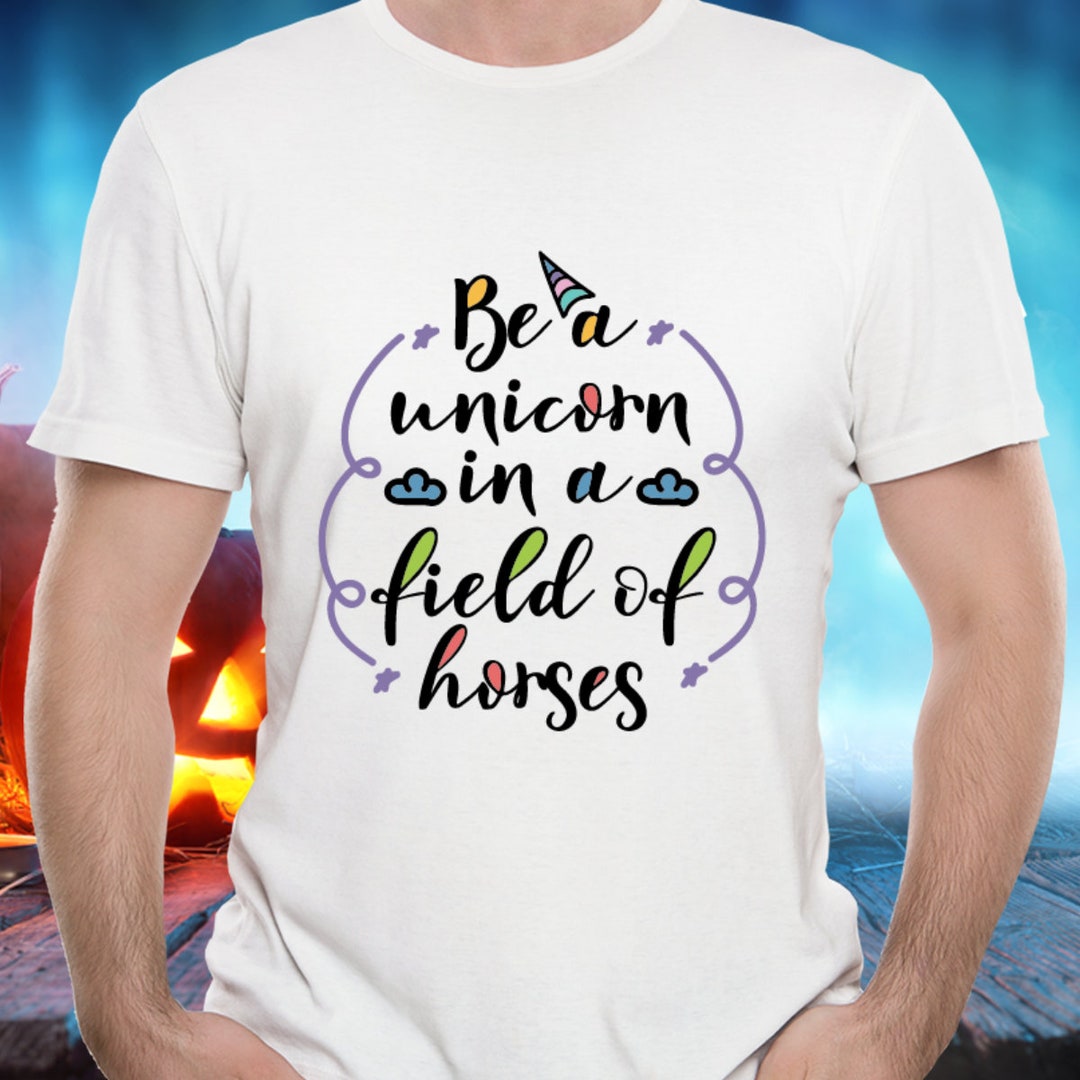 Ba A UNICORN Unisex Tshirt Magical Mythological Uplifting - Etsy