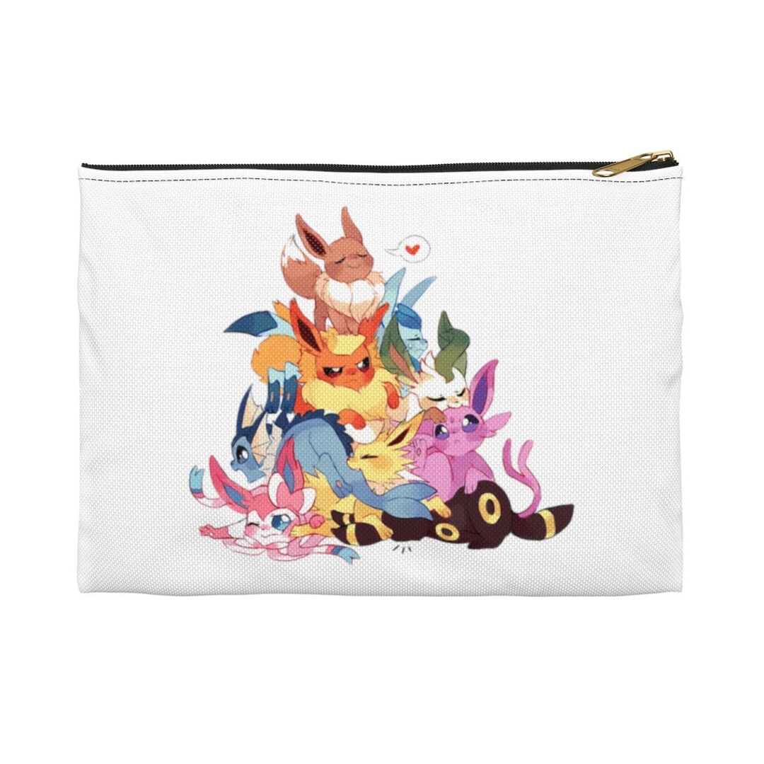 Eevee Accessory Pouch Make up Bag Zipper Clutch Purse Eeveelutions ...