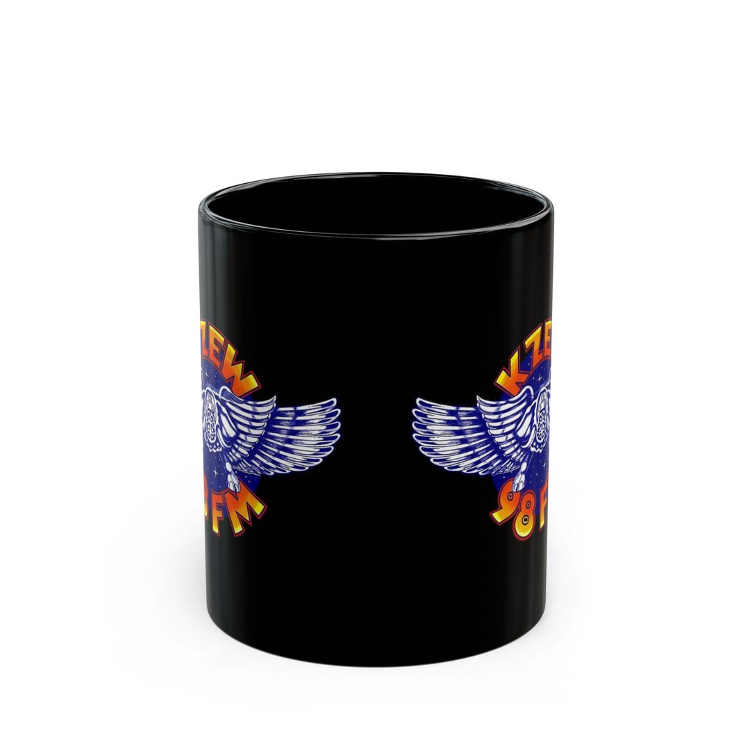 The Zoo Class Rock N Roll DFW Radio Station Zoo Freak Black Mug 11oz ...