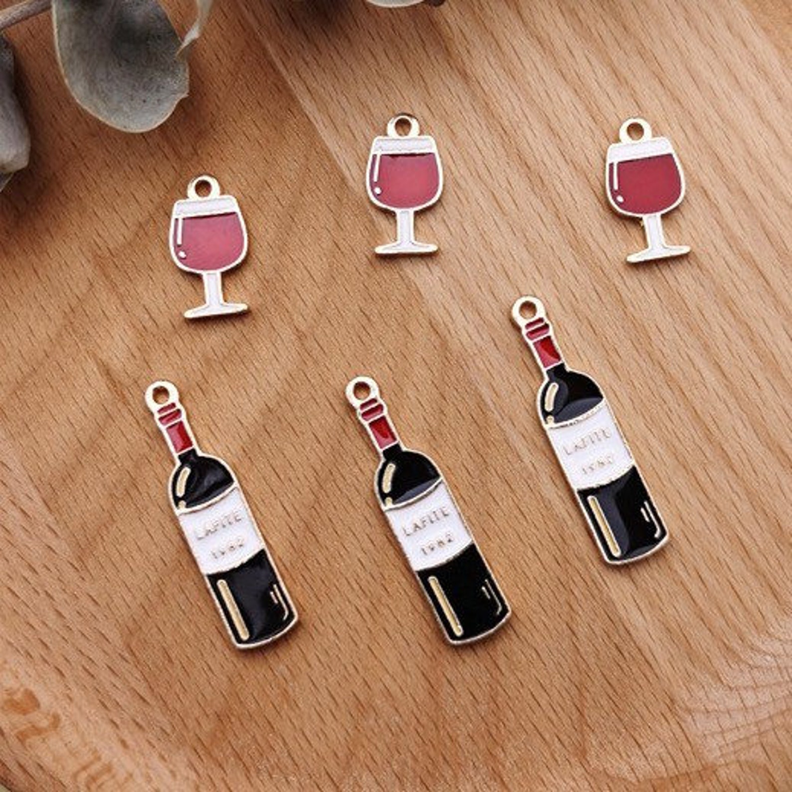 Wine Glass Charm Wine Glass Charm for Jewelry Making Wine - Etsy