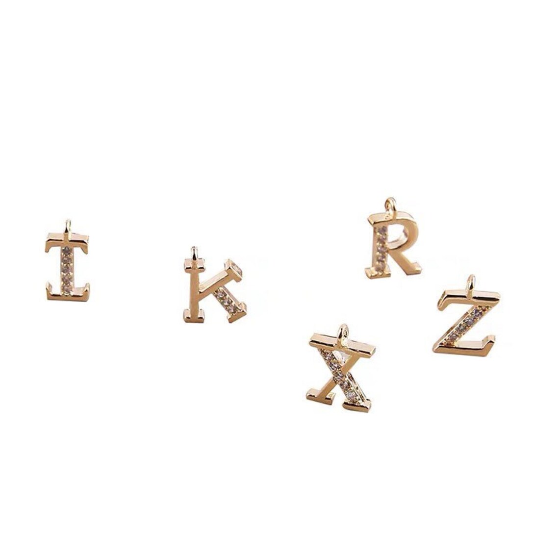 Alphabet Charms Alphabet Letter Pendants Letter Charms - Etsy