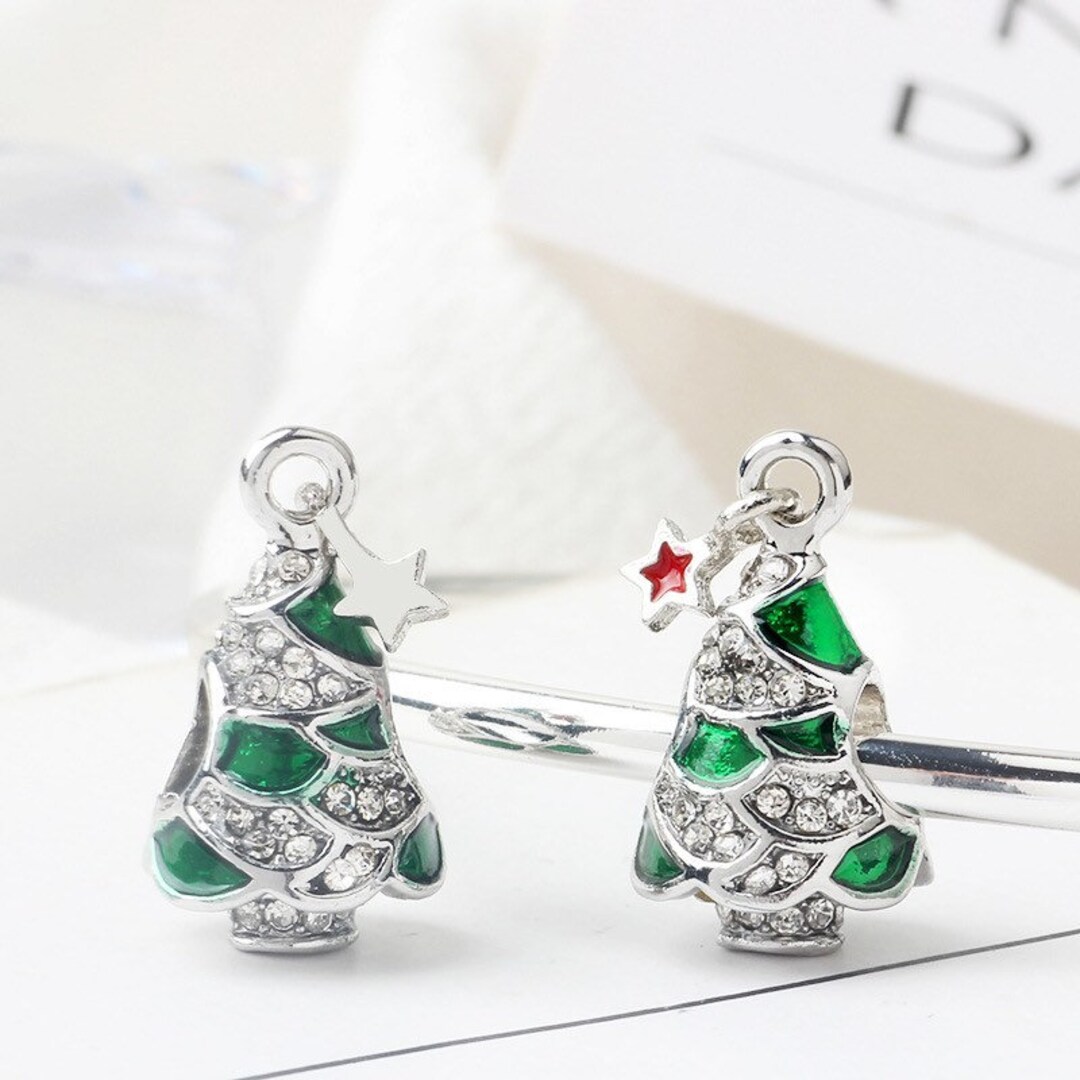 Christmas Tree Charm, Christmas Tree Charm for Bracelet, Christmas Tree ...
