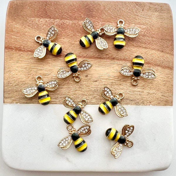 Bee Charm - Etsy