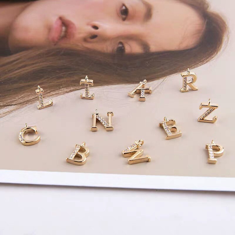 Alphabet Charms Alphabet Letter Pendants Letter Charms - Etsy