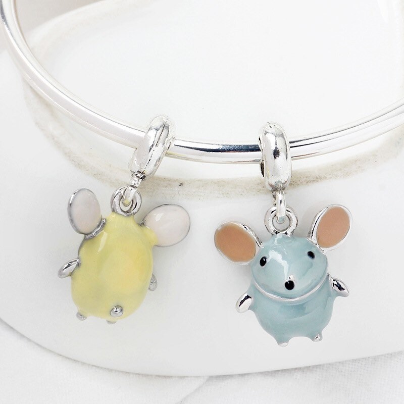 Cute Little Mouse Charm Enamel Mouse Charm Mouse Dangle - Etsy