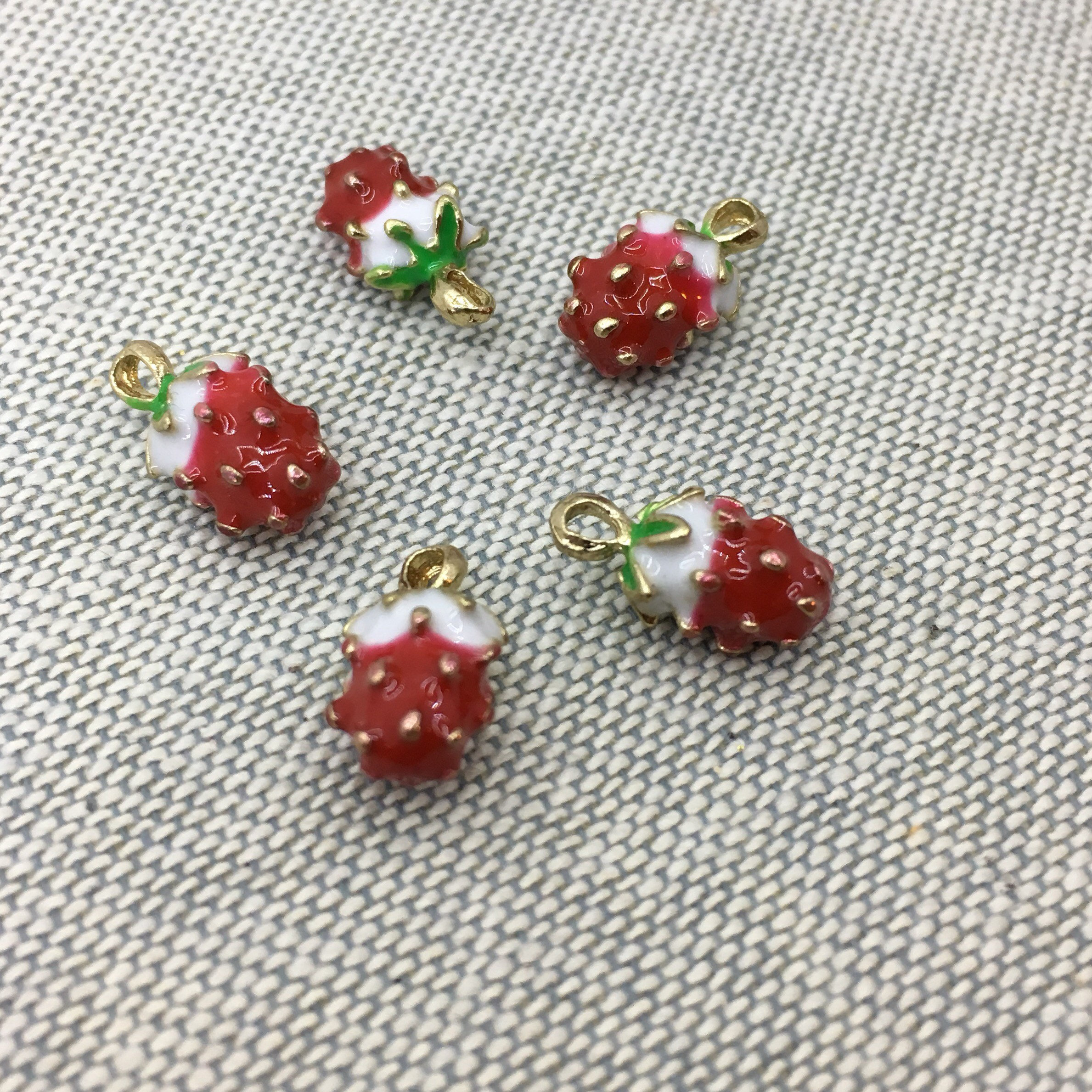 Cute Strawberry Charm Pendant Craft Strawberry Charm for - Etsy Cute Strawberry Charm Pendant Craft Strawberry Charm for - Etsy
