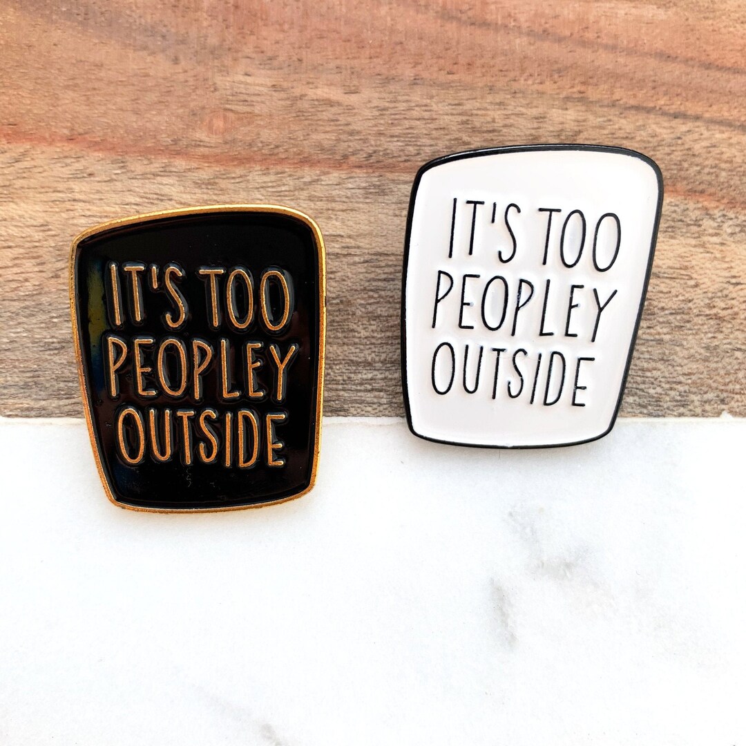 Enameled Introvert Pin, Introvert Enamel Pin, Pandemic Funny Pin, Funny ...