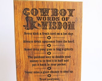 Cowboy sayings | Etsy