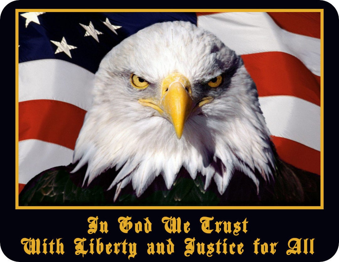 American Patriot - in God We Trust 8.5X11 Laminated Magnetic Sign ...
