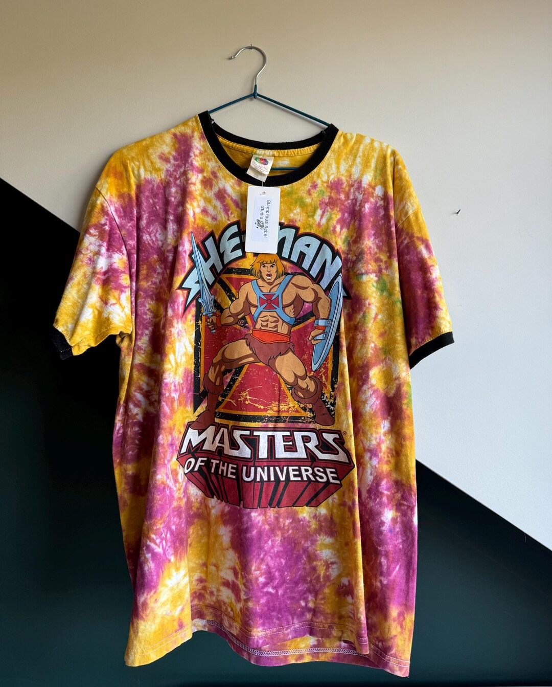Adults He-man T-shirt, Tie Dye T-shirt, Unisex T-shirt, Upcycled T ...