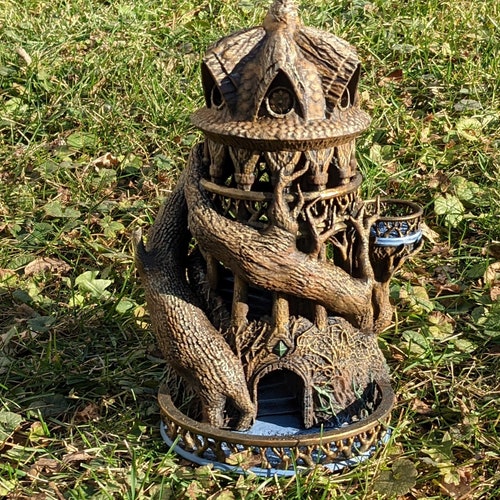 Dice Tower Druid Tower Dnd Gift Dnd Accessory Dungeon - Etsy