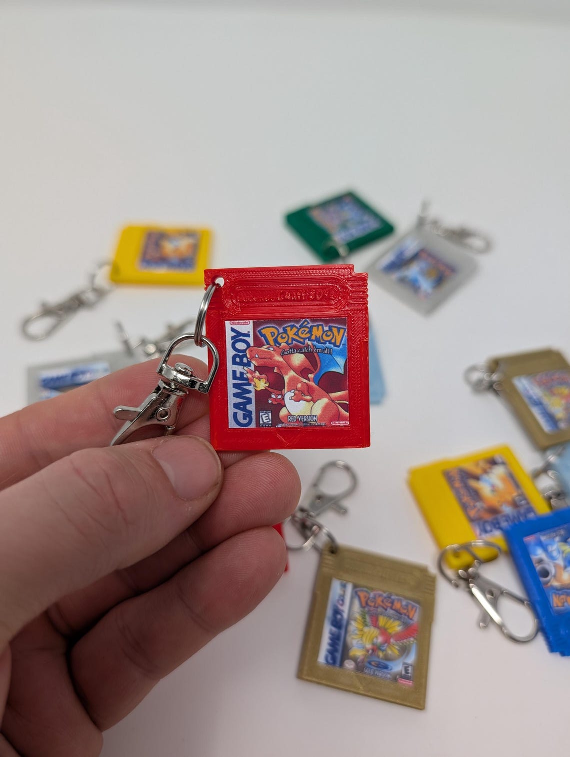 Pocket Monster Game Cartridge Keychains - Etsy