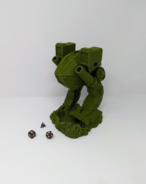 Mech Dice Tower Robot Dice Tower Battle Mech Dice Tower | Etsy
