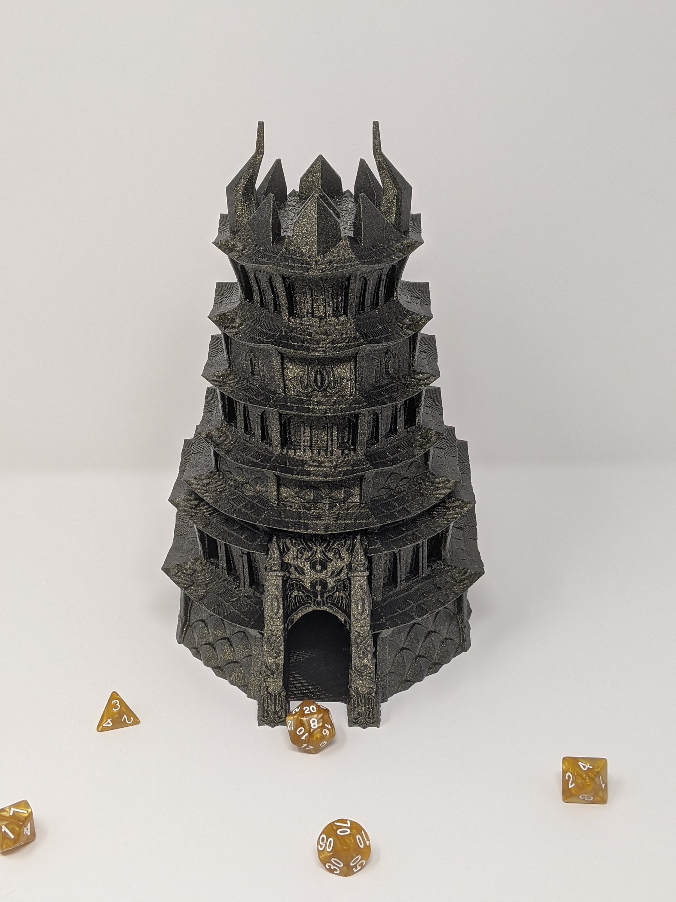 Drow Dice Tower Dnd Gift Dnd Dice Tower DND Dice Roller - Etsy