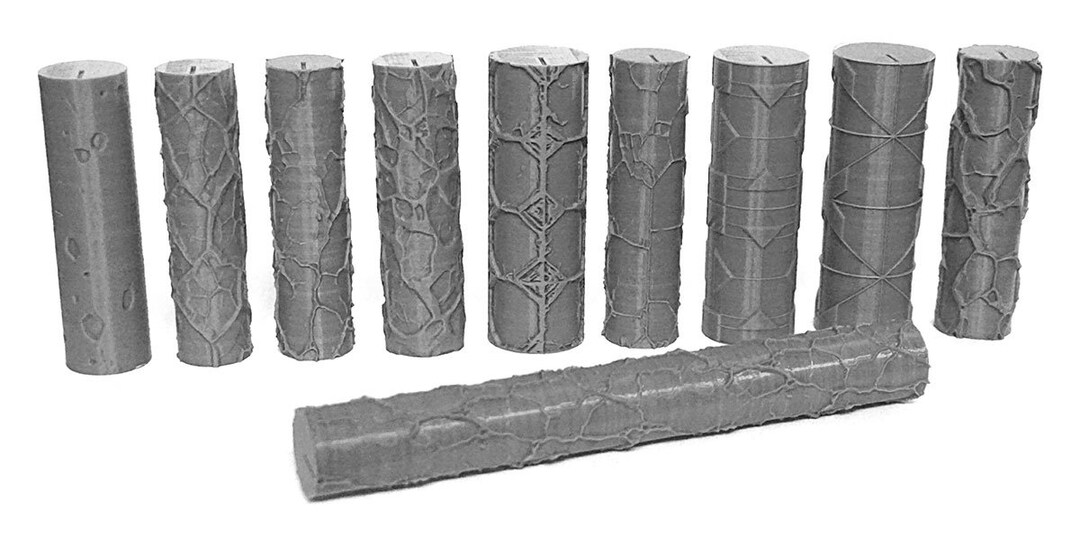 Textured Rollers Collectionclay/ Foams D&D Terrain | 28mm | 32mm ...