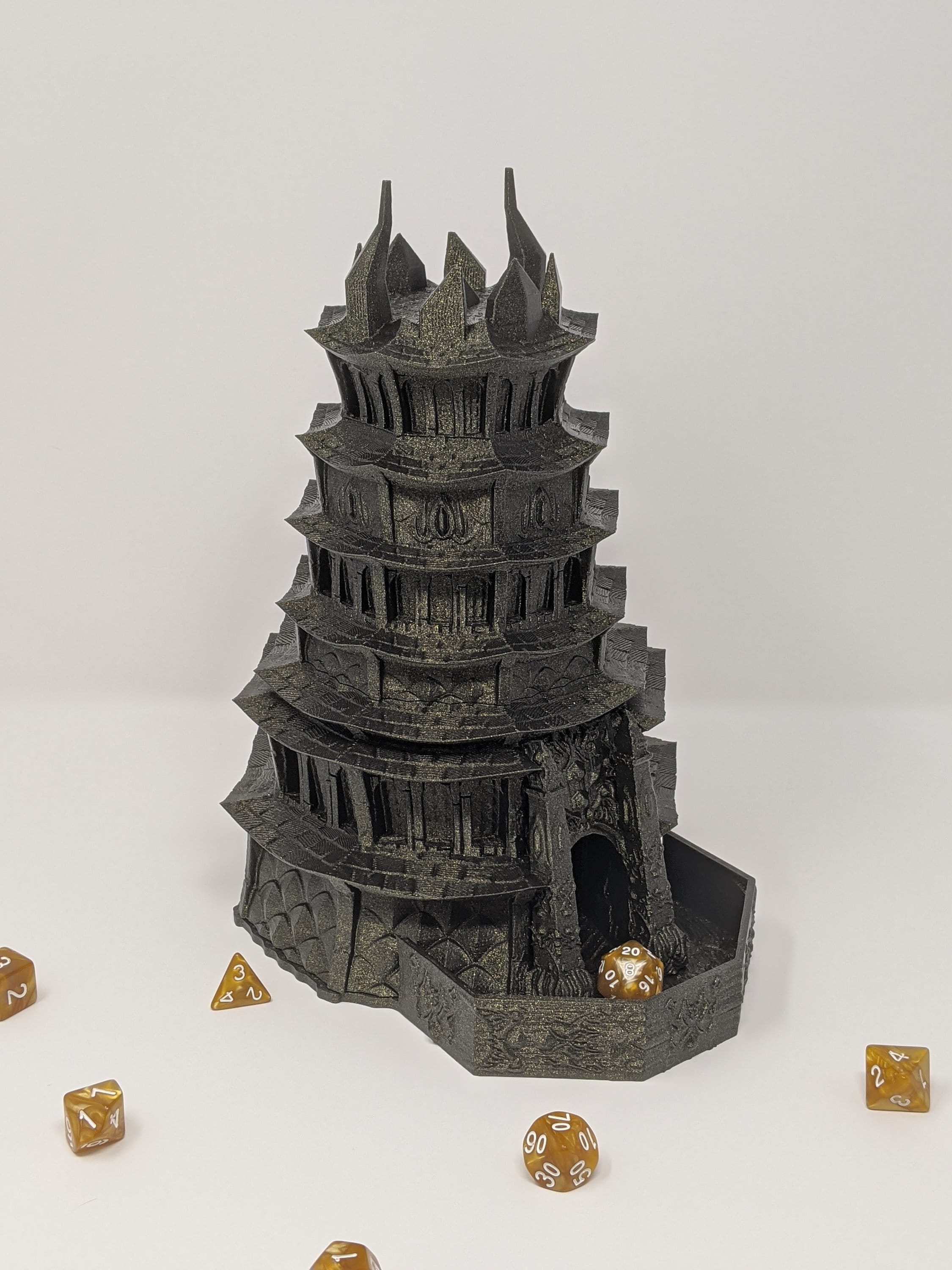 Drow Dice Tower Dnd Gift Dnd Dice Tower DND Dice Roller - Etsy