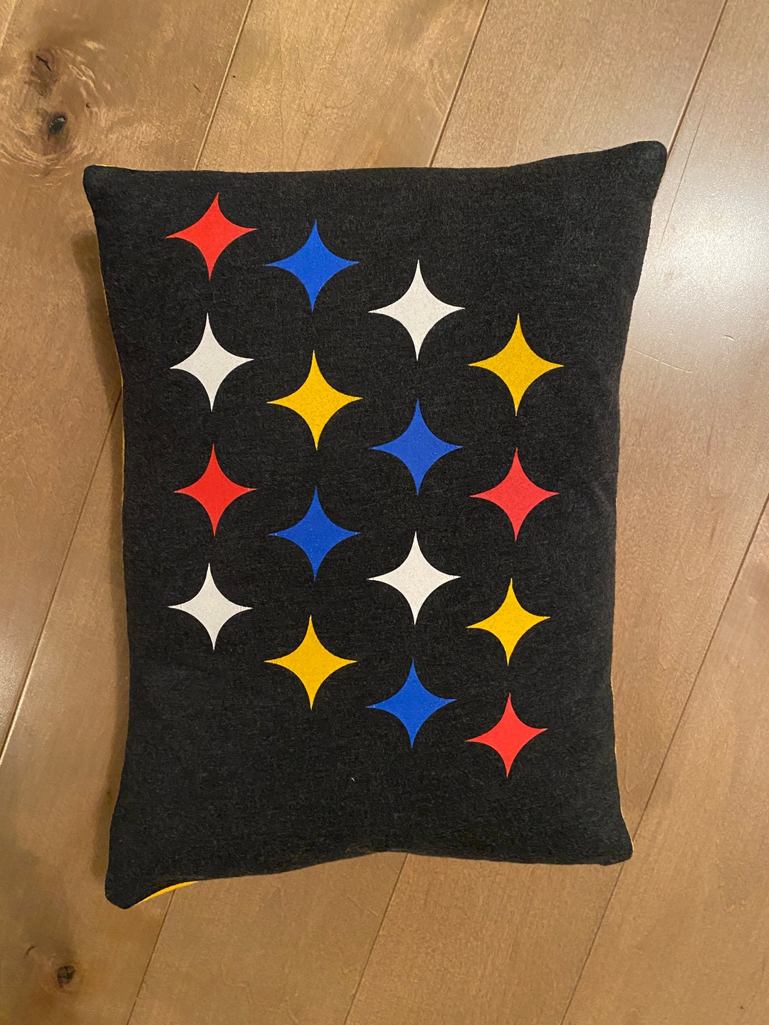 Pittsburg Steelers Upcycled T-shirt Pillow 12x16 - Etsy