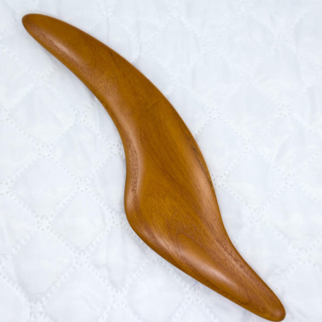 Gua Sha Massage Wooden Tool, Medium to Large S Shape Knife, Wooden ...