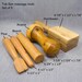 Set of 2 Tok Sen Massage Tools, Ball Stick, Cube Stick, Thai Massage ...