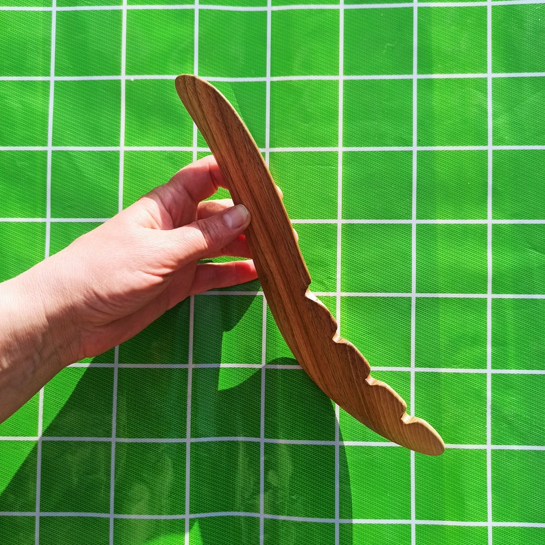 Gua Sha Massage Wooden Tool S Knife Shape Scraper Massage for | Etsy