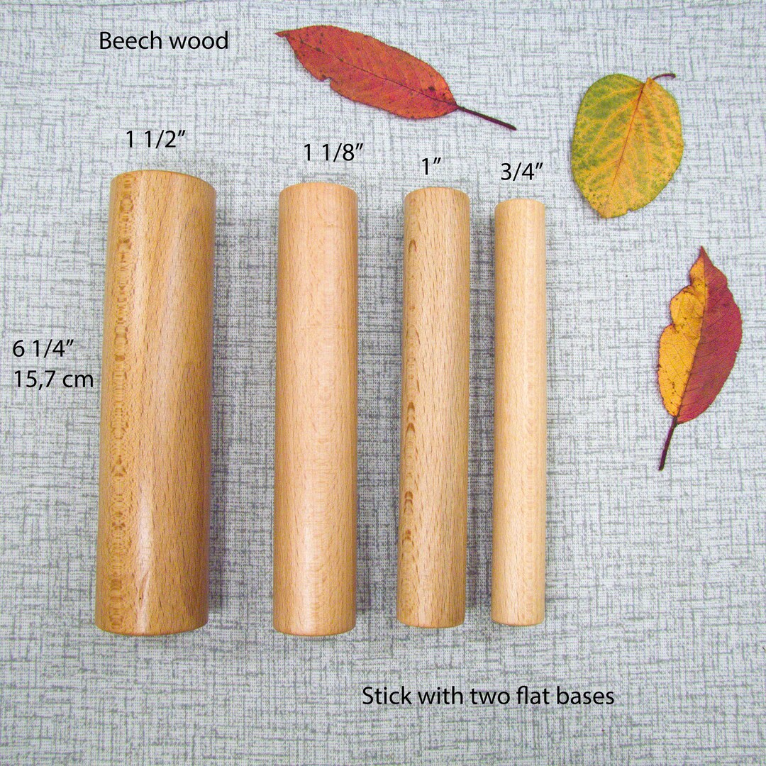 Set of 4 Tok Sen Massage Tools ( Stick Wish Two Flat Bases), Thai ...