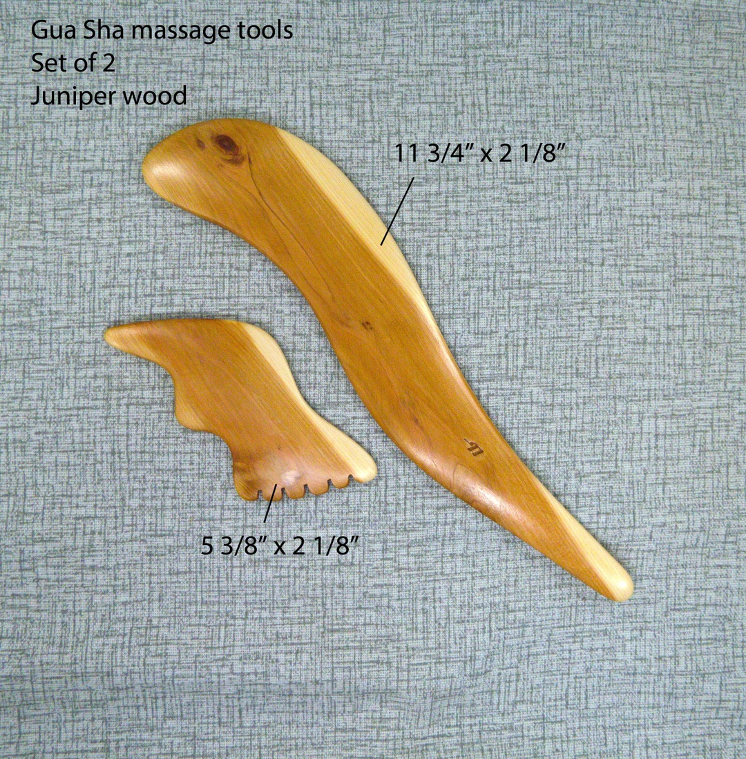 Gua Sha Massage Tool, Set of 2 (large Scrape, With Teeth Scraper ...
