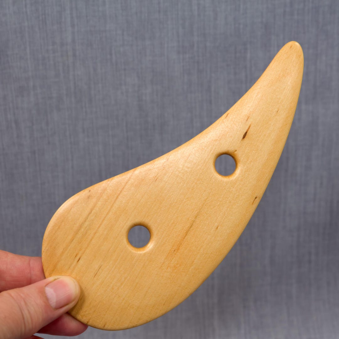 Handmade Alder Wood Gua Sha Tool, Lymphatic Drainage Scraper - Etsy