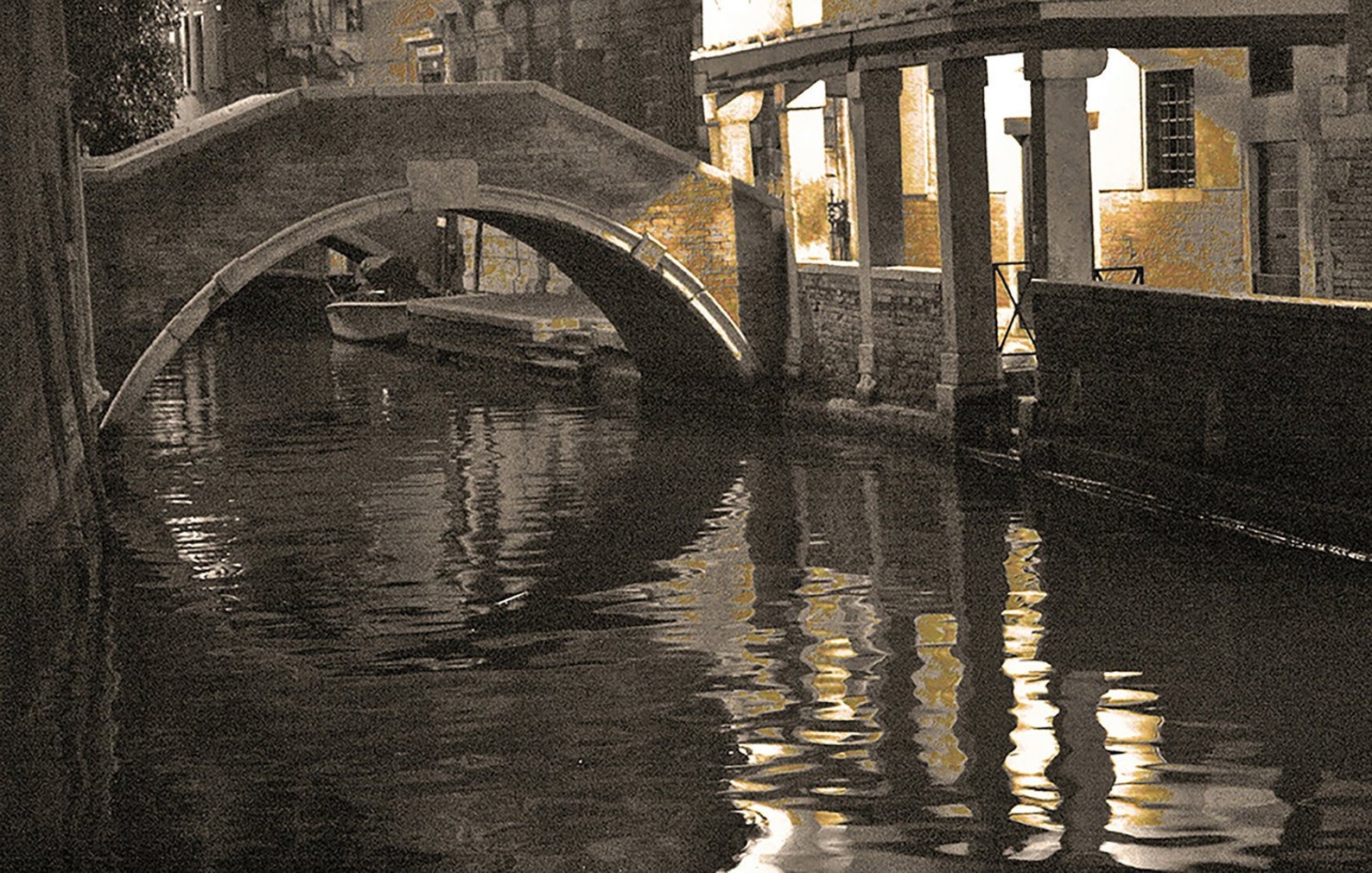 Venice Italy Shape of Water Reflection Nighttime Canal Italy - Etsy