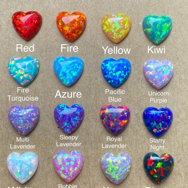 Opal Heart - Etsy