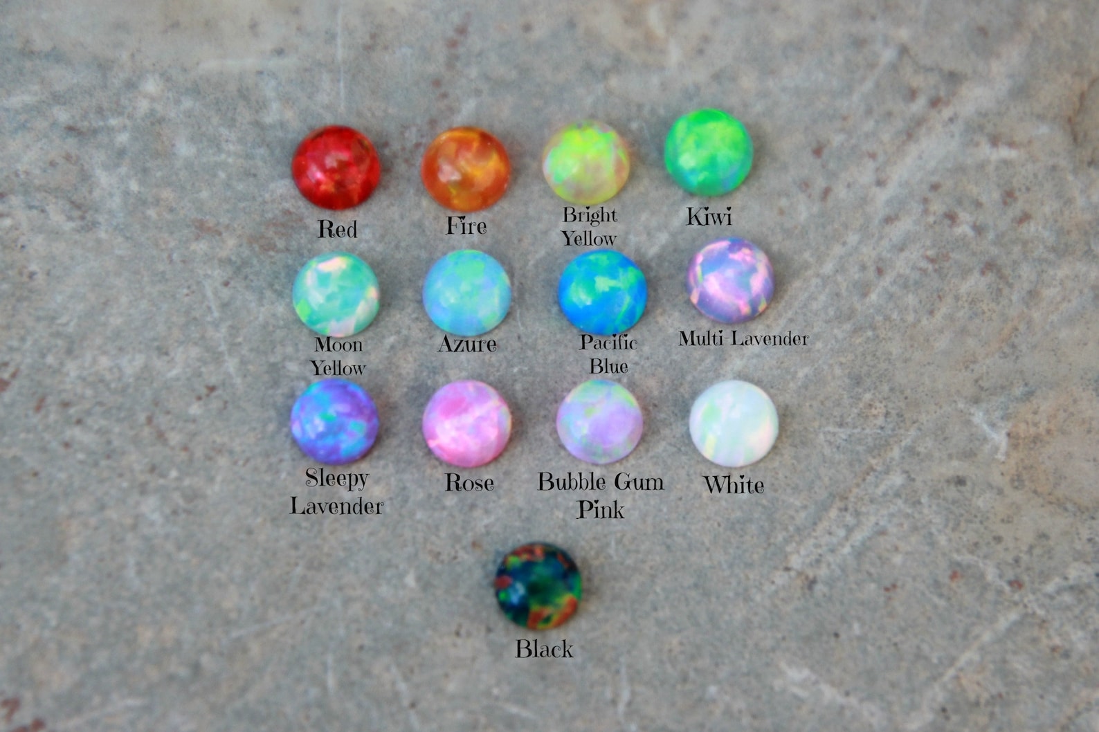 3mm OPAL CABOCHONS 3mm Opal Cabochon Choose Your Color - Etsy