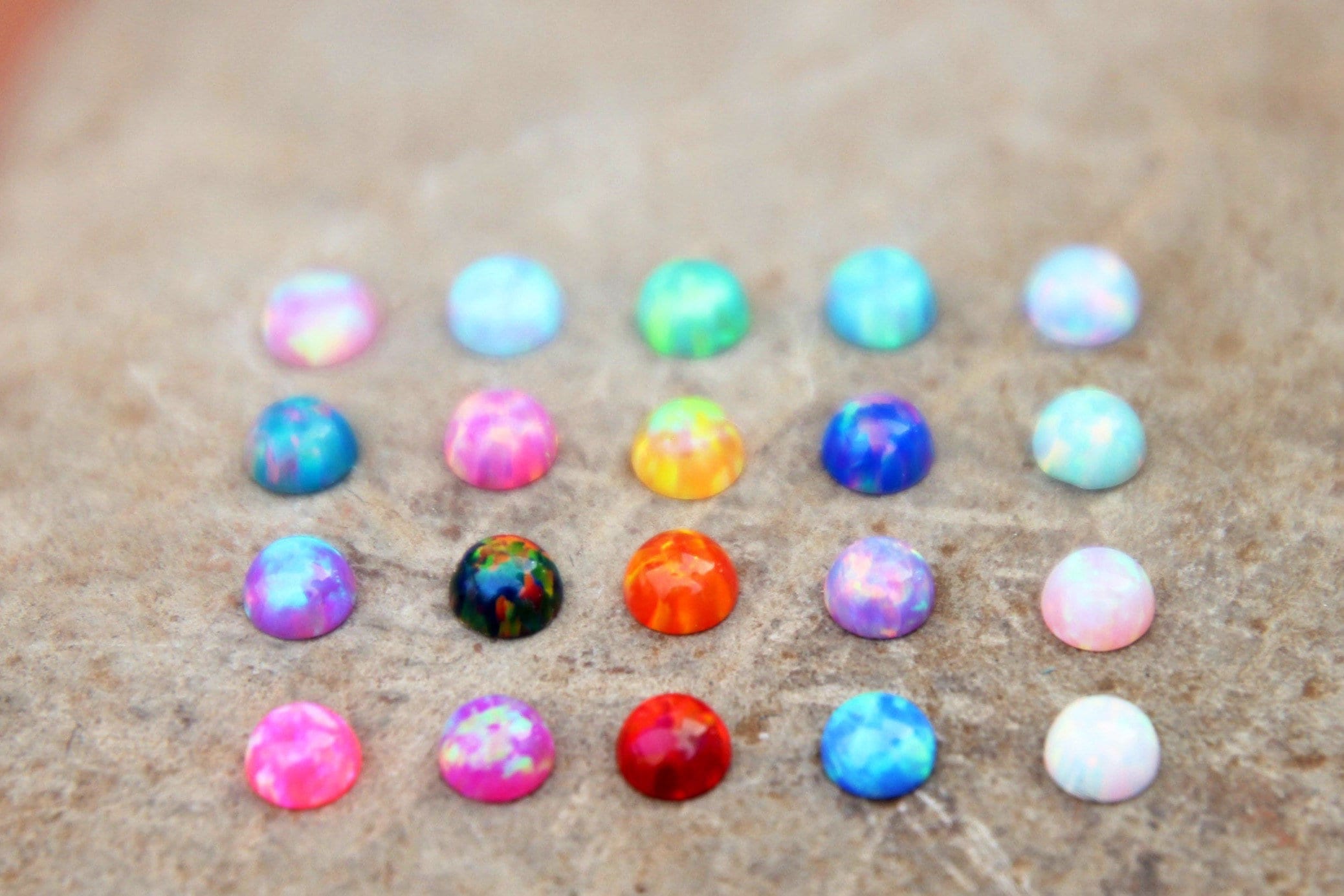 3mm OPAL CABOCHONS 3mm Opal Cabochon Choose Your Color - Etsy