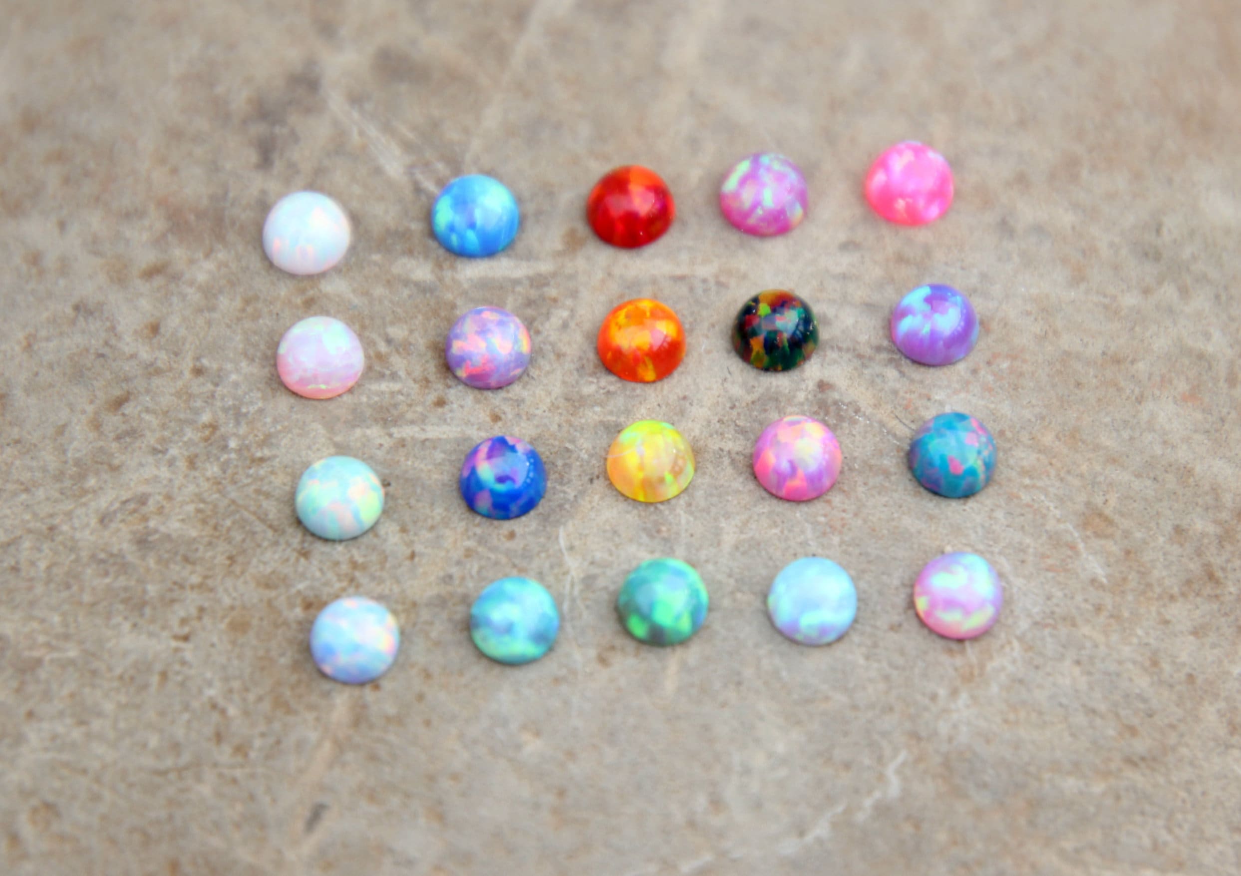 3mm OPAL CABOCHONS 3mm Opal Cabochon Choose Your Color - Etsy