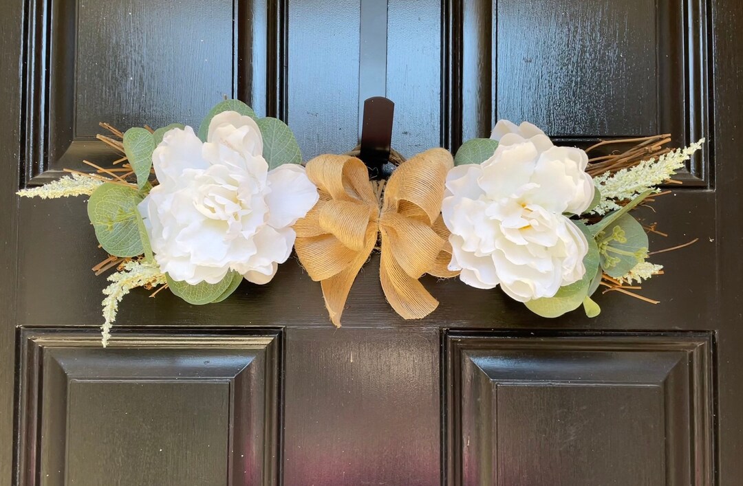 White Rose Grapevine Swag - Etsy