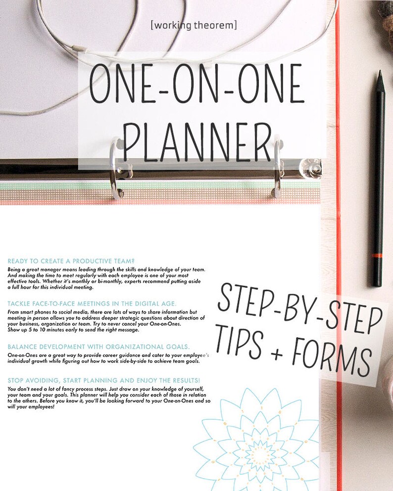One-on-one Planner.printable.planner.small Business Planner.manager - Etsy