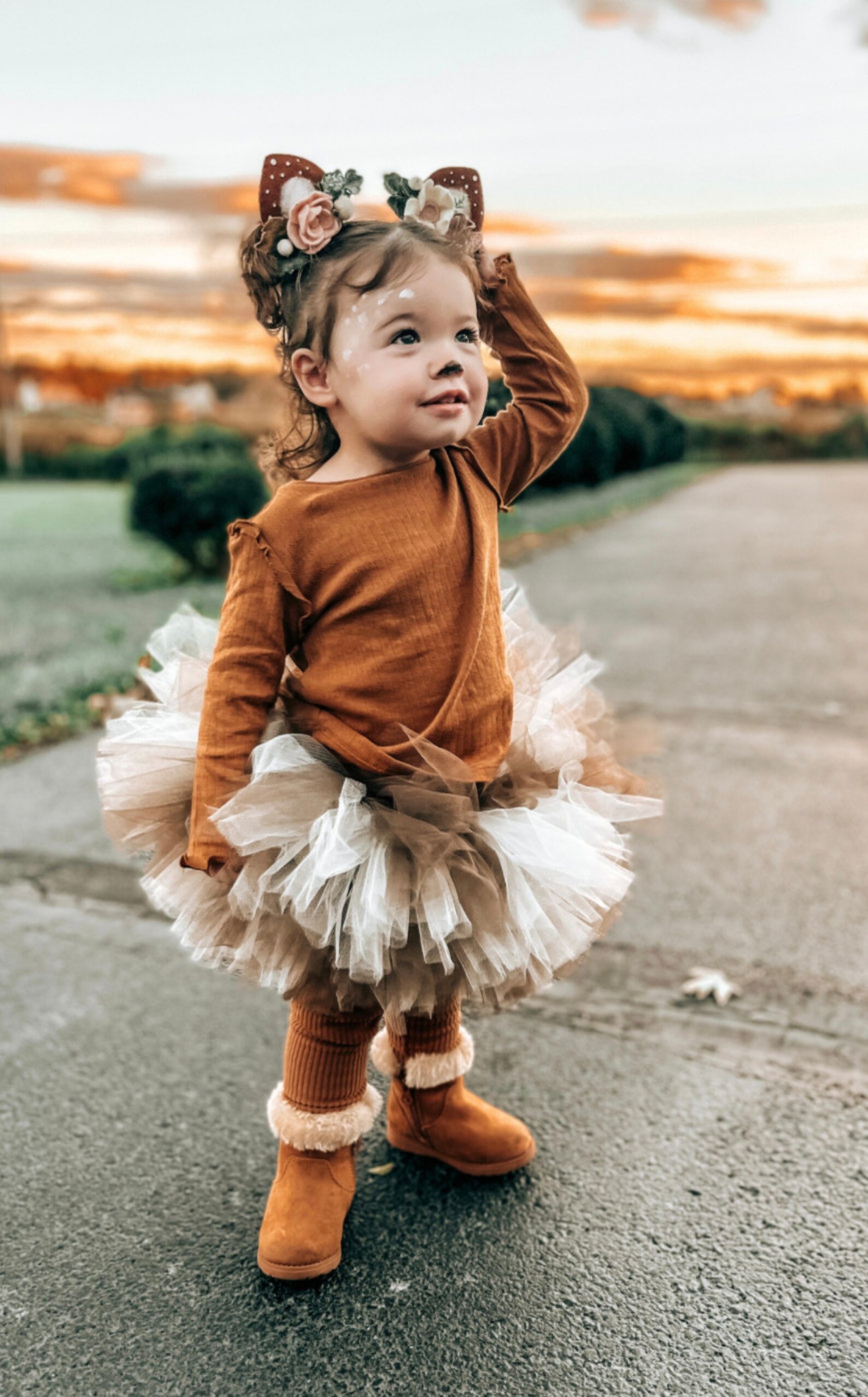 Woodland Deer Tutu Girls Deer Costume Tutu Little Deer Tutu - Etsy