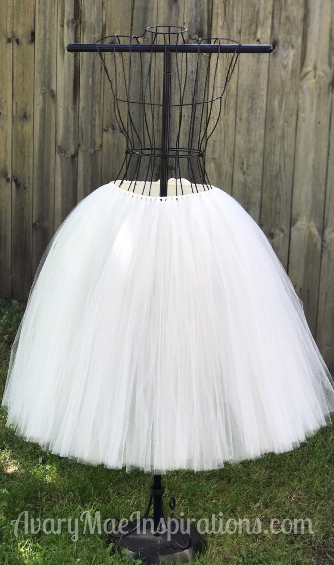 Ladies Ivory Tulle Tutu, Girls Cream Tulle Skirt, Wedding Bachelorette ...