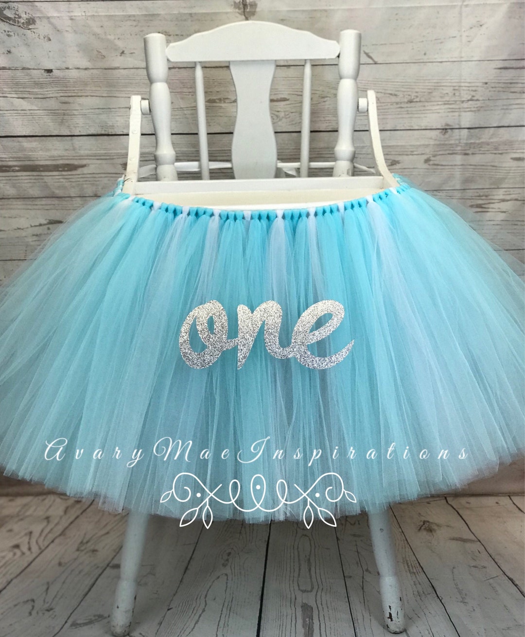 High Chair Tutu Aqua Blue High Chair Skirt Highchair Tutu - Etsy