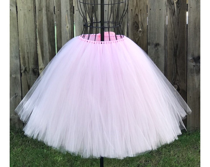 Light Pink Tutu Pink Skirt Pink Tulle Tutu Light Pink Tulle - Etsy