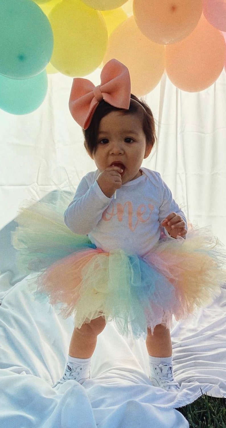 Pastel Rainbow Tutu Baby Tutu Infant Tutu Toddler Tutu - Etsy