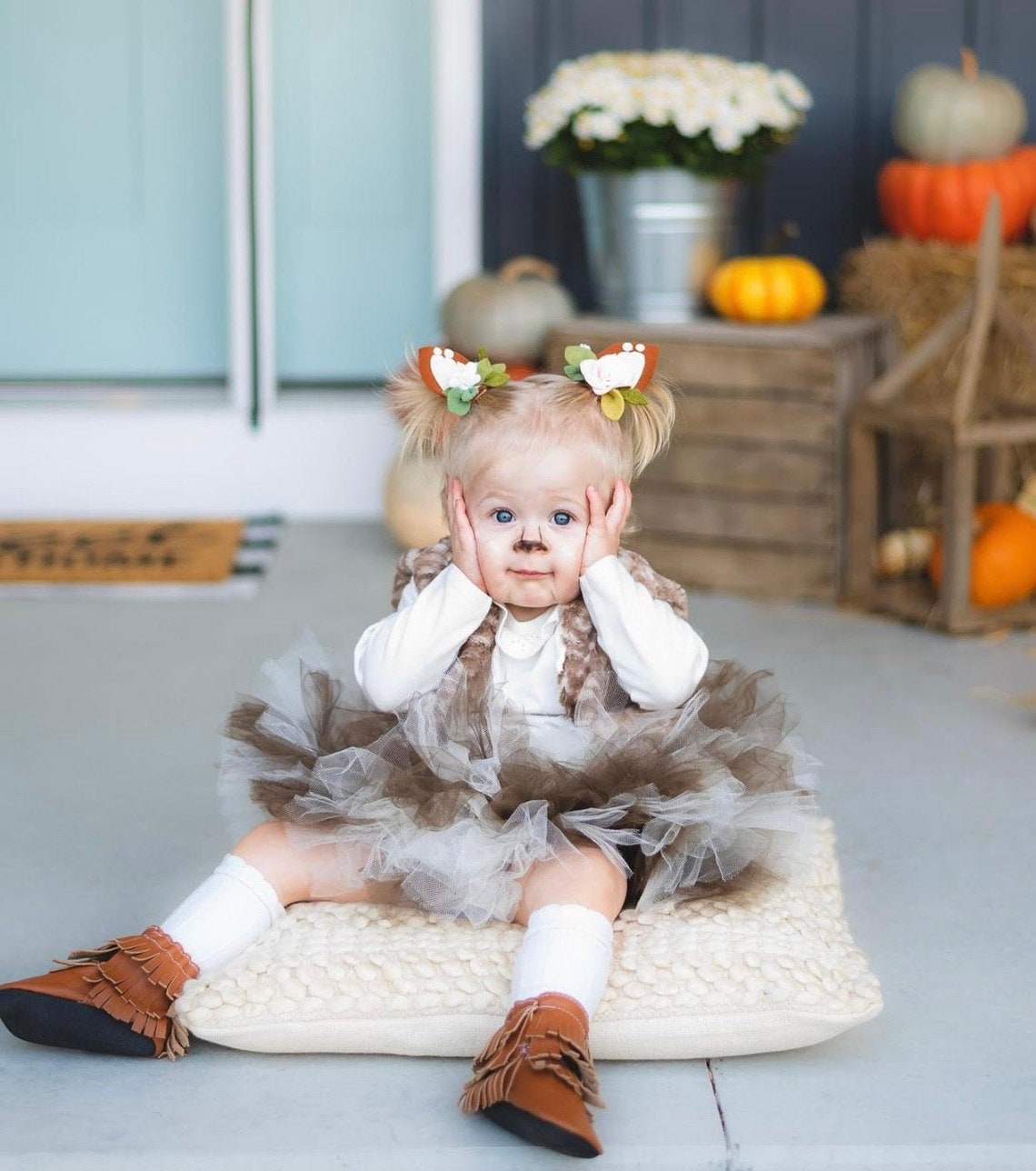 Woodland Deer Tutu, Girls Deer Costume Tutu, Little Deer Tutu, Girls ...