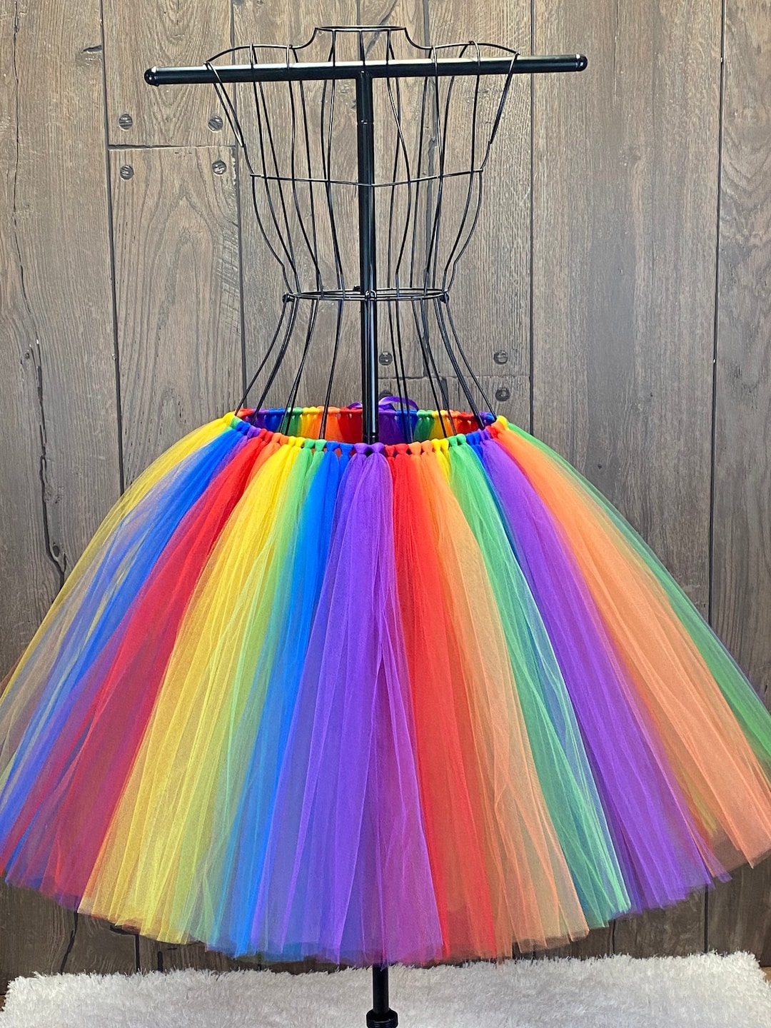 Ladies Rainbow Tutu, Any Size Ladies or Girls Mazi Tutu, Pride Tutu ...