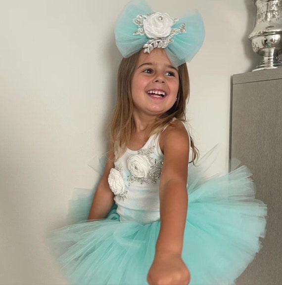 Aqua Blue Girls Tutu, Blue Birthday Tutu, Teal Toddler Tutu, Preschool ...