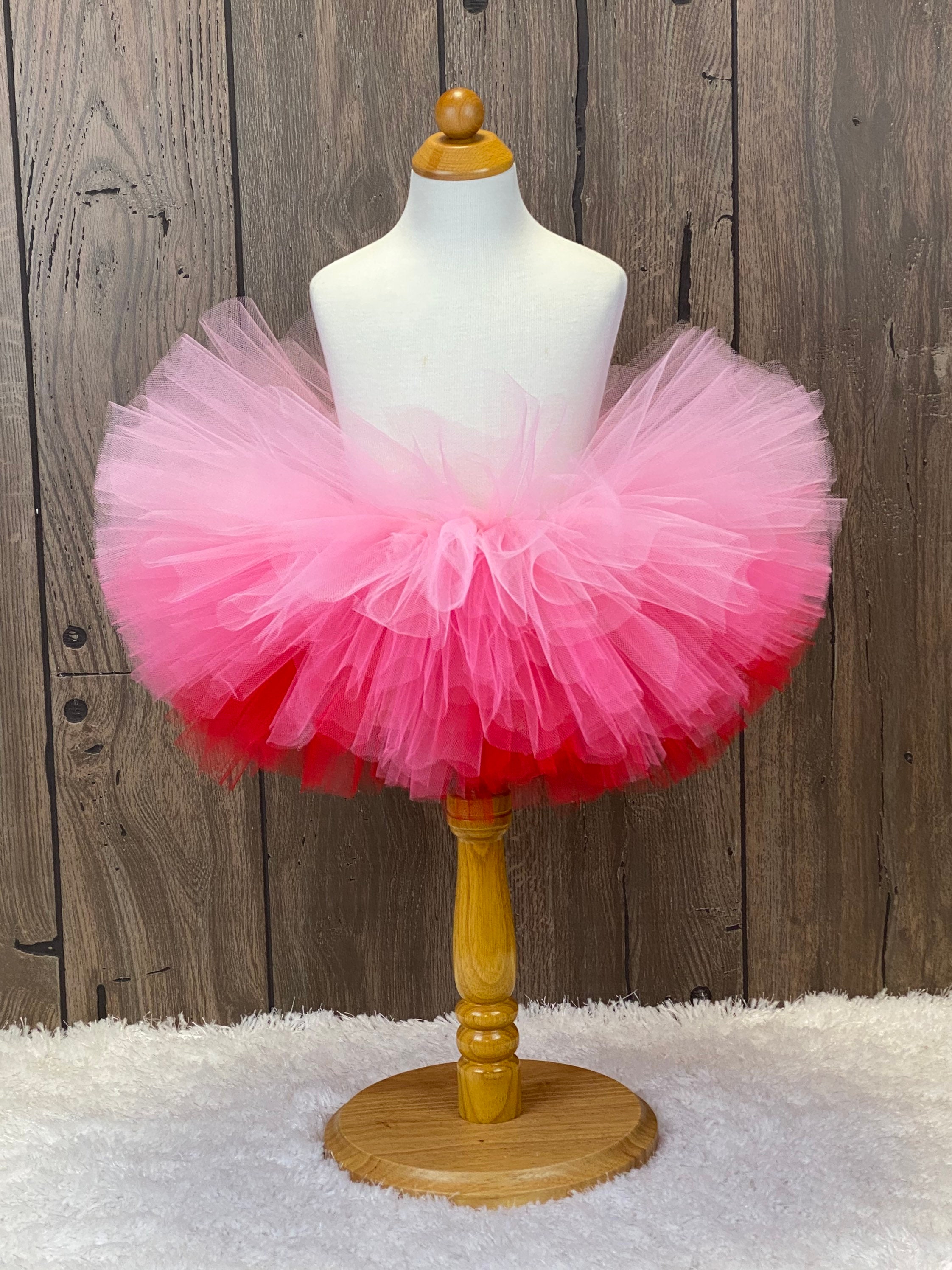 Pink to Red Ombre Girls Tutu Baby Tutu Toddler Blush Smash | Etsy