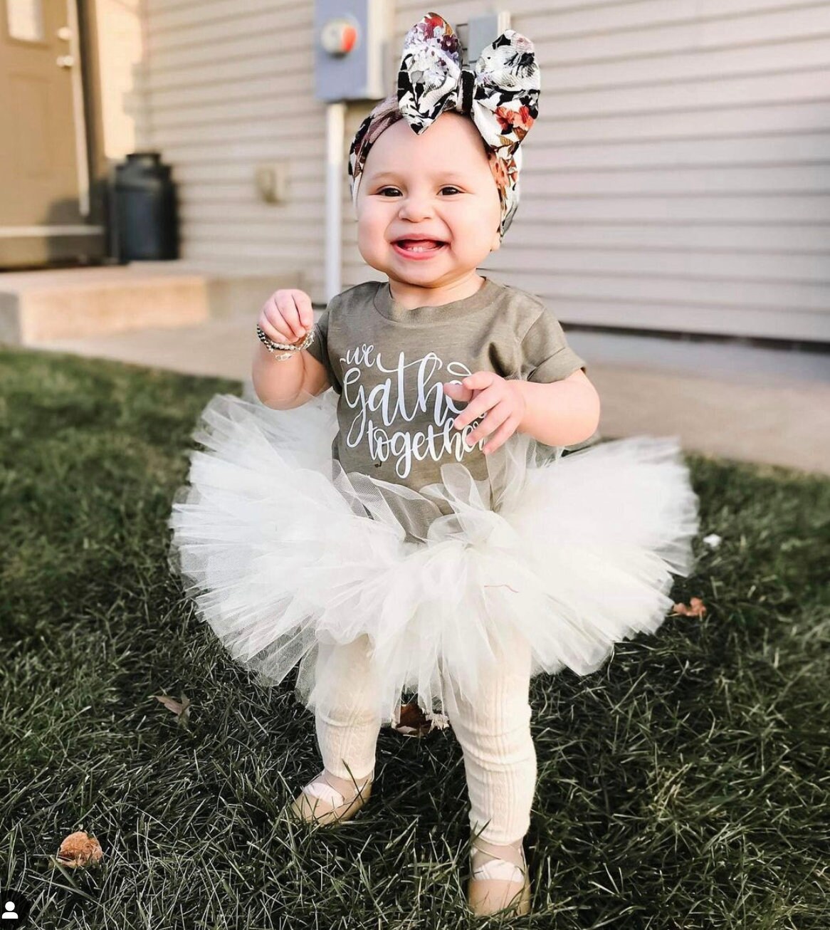 Ivory Girls Tutu, 1st Birthday Cream Beige Tutu, Toddler First Birthday ...