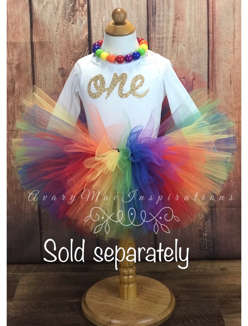 Rainbow High Chair Tutu Rainbow Highchair Tutu Rainbow First - Etsy